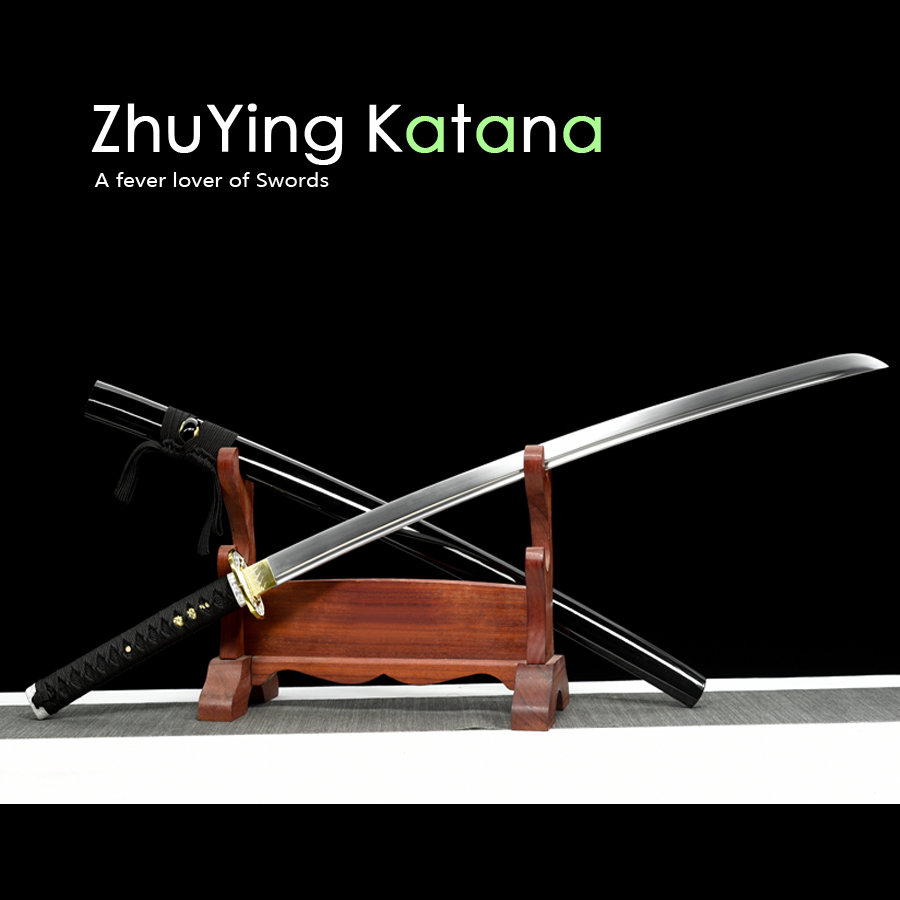 ZhuYing Ninja Katana Japanese Sword Sabre Combat Knife Soldier's Sword ...