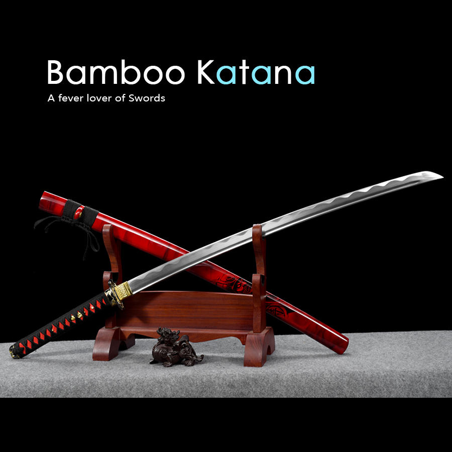 Bamboo Dragon Ninja Katana Japanese Sword Sabre Broadsword – Top-Sword ...
