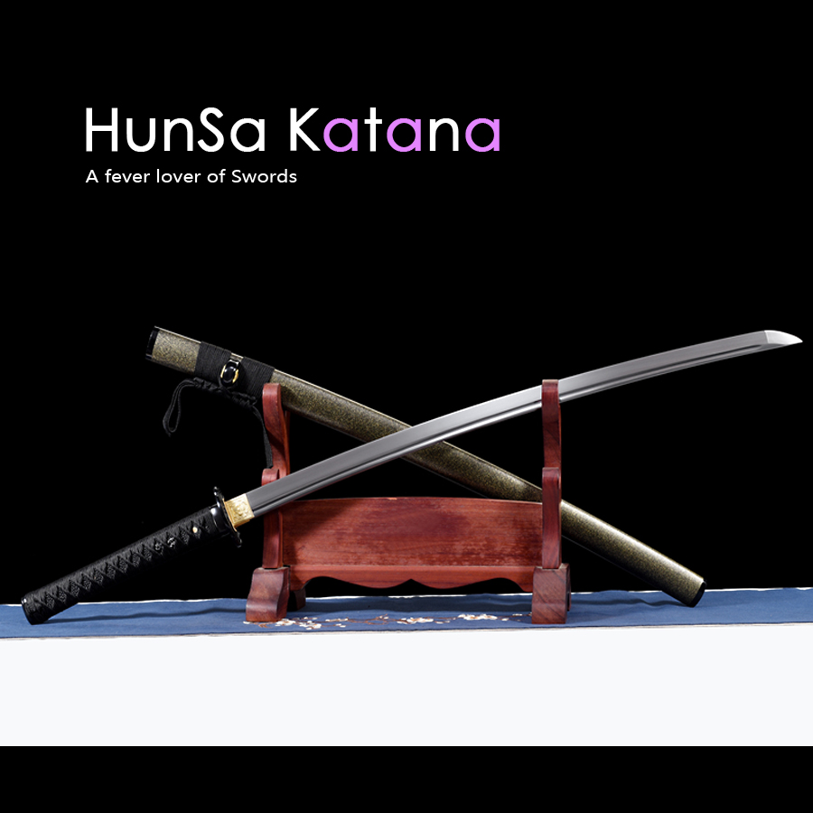 HunSa Dragon Ninja Katana Japanese Sword Sabre Combat Knife Self ...