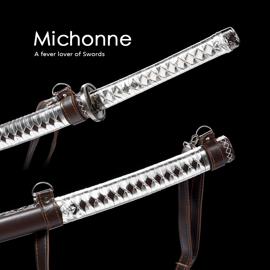 Michonne Ninja Katana Japanese Sword Sabre Combat Knife Soldier's Sword ...