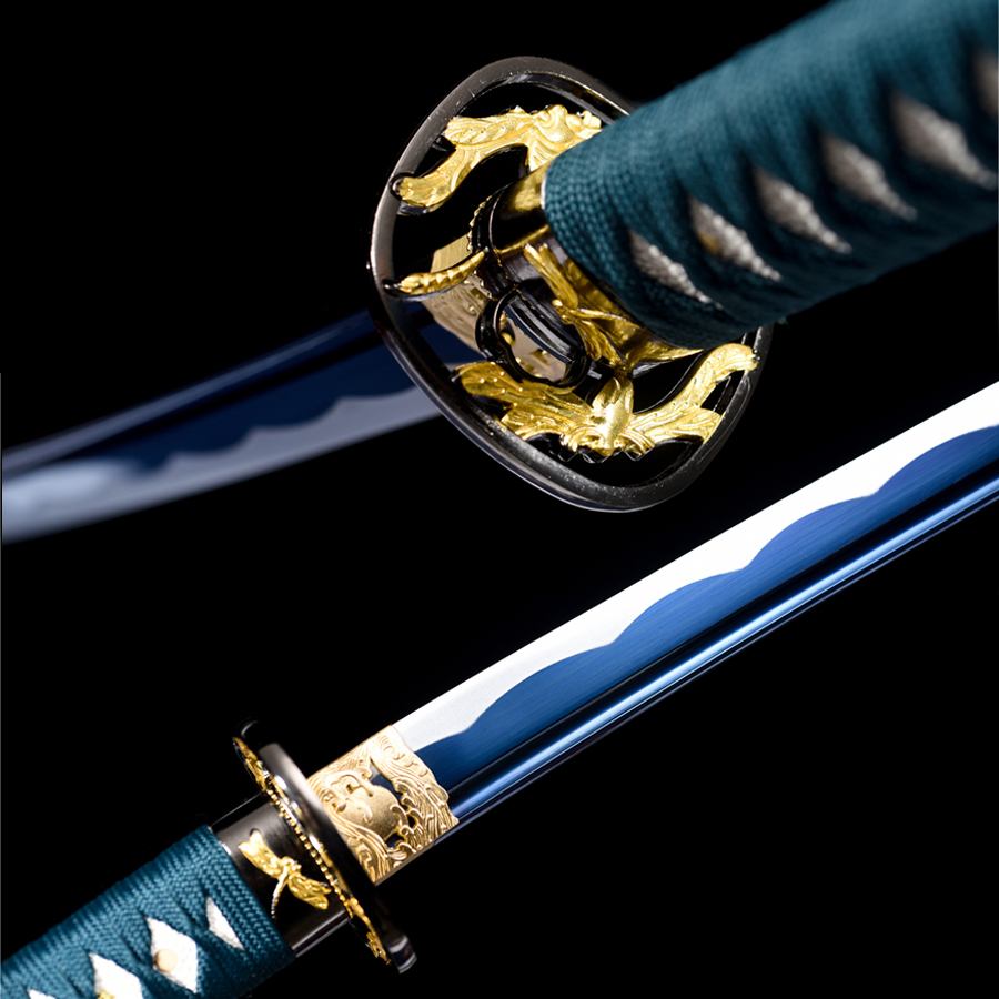 HQing Ninja Katana Japanese Sword Sabre Combat Knife Soldier's Sword ...