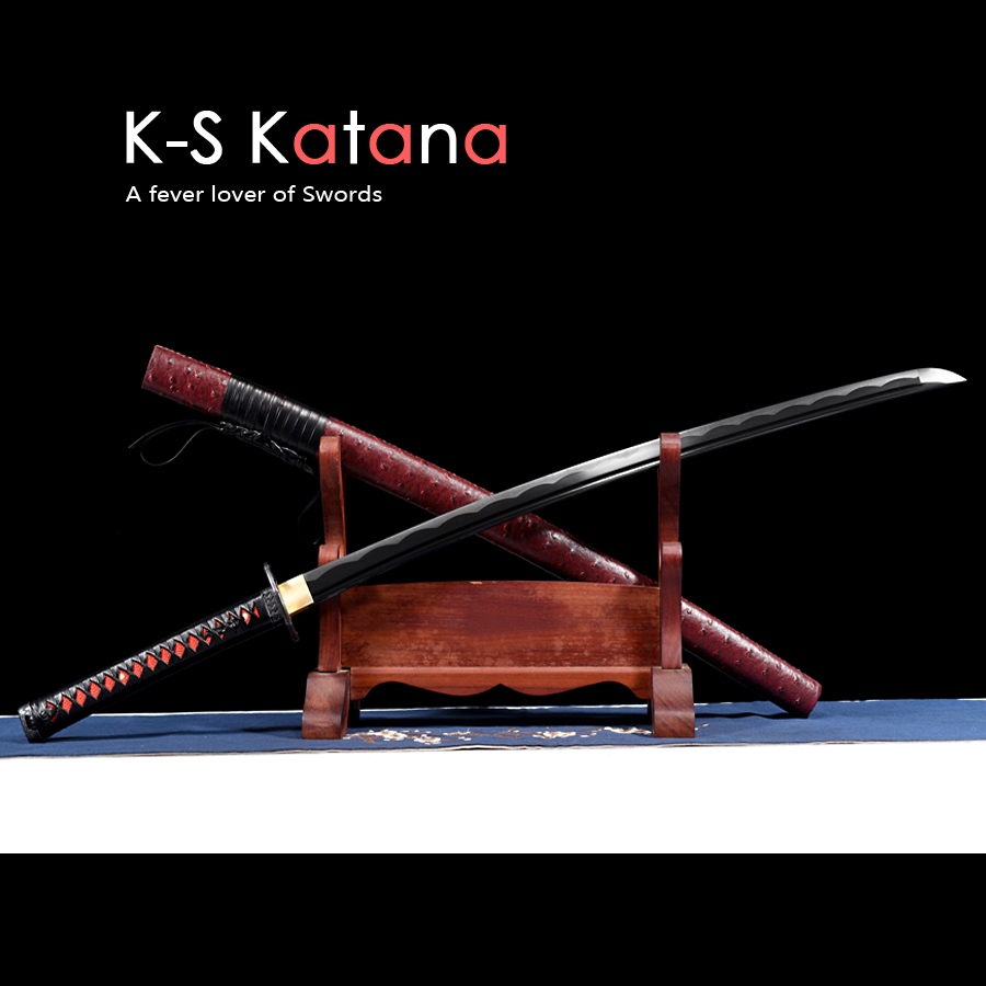 K-S Ninja Katana Japanese Sword Sabre Combat Knife Soldier's Sword ...